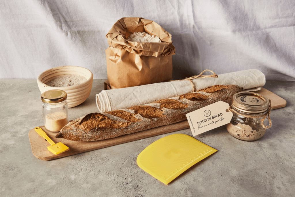 Sourdough baguette making kit with live organic starter - Good In Bread